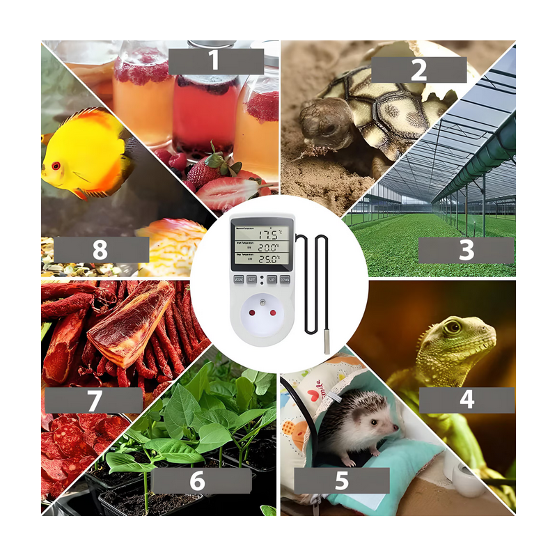 Termostat Digital Controler de Temperatură 16A 230V cu Sonda – Cont...